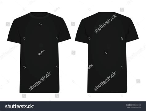 Black T Shirt Vector Illustration Stock Vector Royalty Free 1685902738