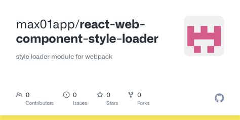 Github Max01appreact Web Component Style Loader Style Loader Module For Webpack
