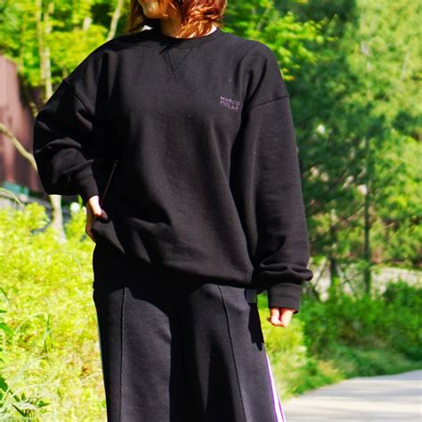 마르코폴라 여자 오버핏 맨투맨 조거팬츠에도 20대 30대 커플티 아이템 스웨트 스웻셔츠 네이버 블로그