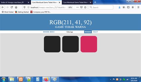 Cara Membuat Game Tebak Warna Rgb Dengan Javascript Inwepo