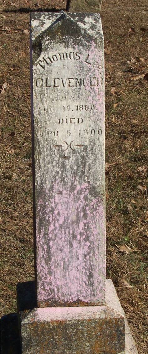 Thomas L Clevenger 1880 1900 Find A Grave Memorial