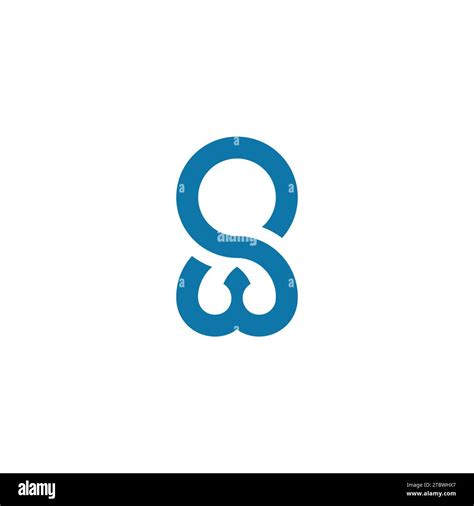 Letter Sw Blue Shape Loop Logo Vector Stock Vector Image And Art Alamy