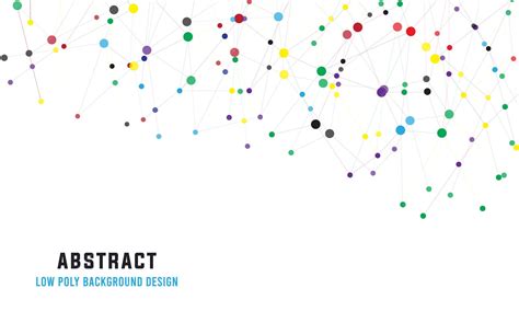 Premium Vector Colorful Dot Network Lines Social Media White Banner