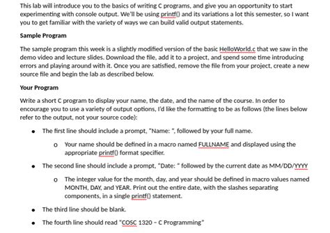 Solved This Lab Will Introduce You To The Basics Of Writing