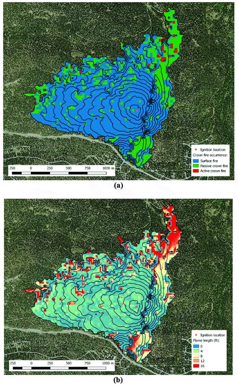 Example Elmfire Fire Spread Simulation For Individual Fire Ignition Download Scientific