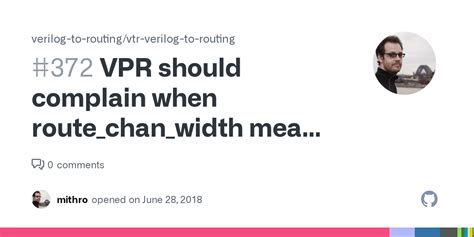VPR Should Complain When Route Chan Width Means Segment Type Doesn T