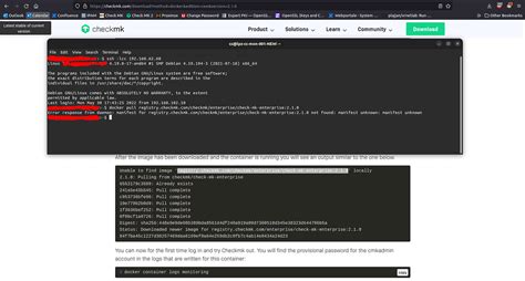 Documentation For Pulling Docker Image Incorrect Documentation In English Checkmk Community