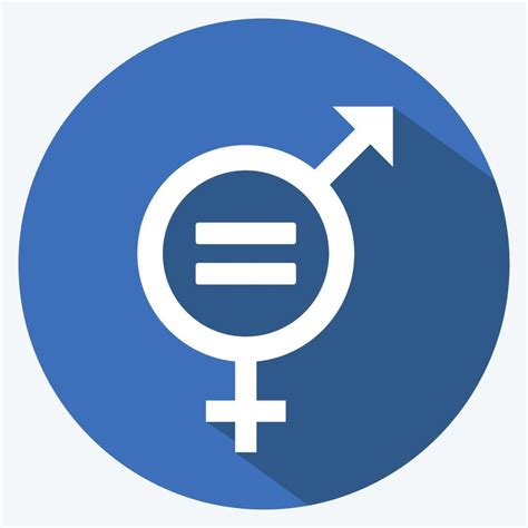 Icon Gender Equality Suitable For Community Symbol Long Shadow Style