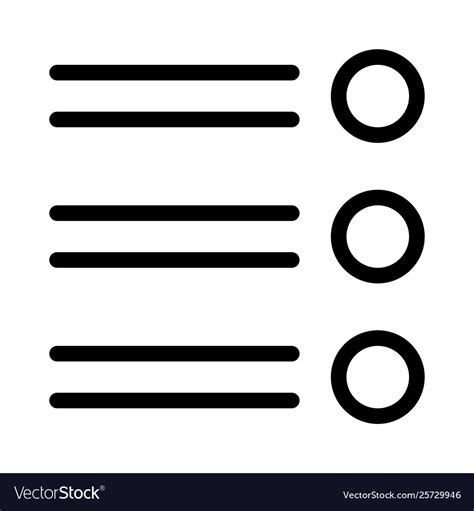 Manage Work Progress Followed Circular Checkbox Vector Image