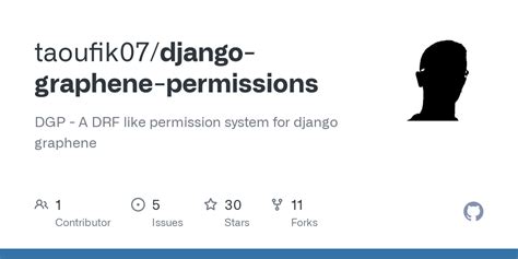 Github Taoufik07django Graphene Permissions Dgp A Drf Like