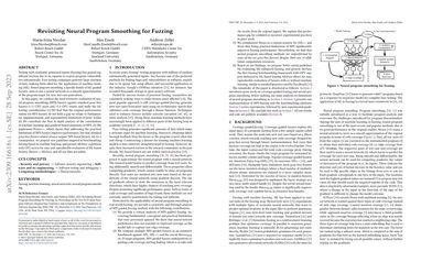 Revisiting Neural Program Smoothing For Fuzzing Papers With Code