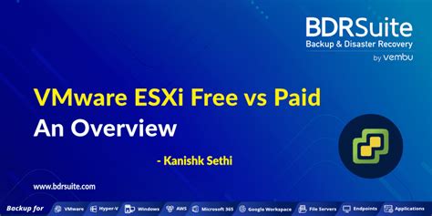 Vmware Esxi Free Vs Paid An Overview Bdrsuite 55 Off
