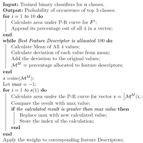 algorithm for class specific feature selection download scientific