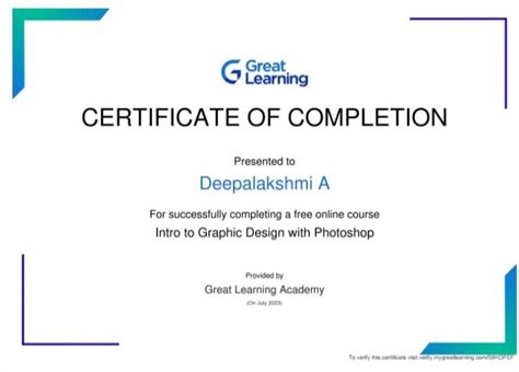 Deepalakshmi A On Linkedin I Have Successfully Completed The