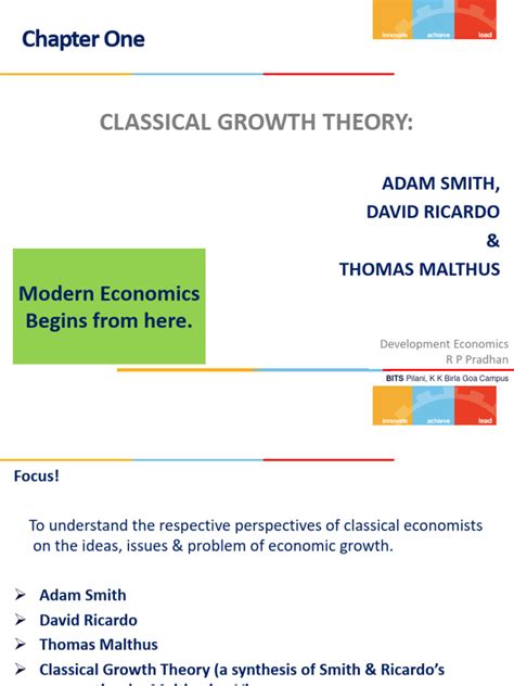 Classical Growth Theory Ppt 2nd Chapter Pdf Economic Growth Classical Economics