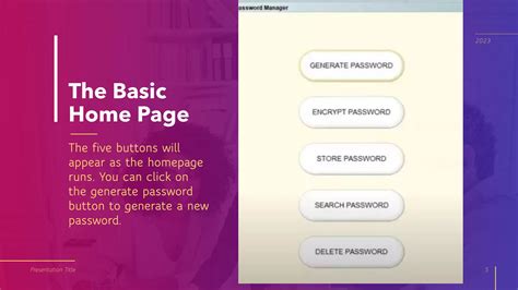 Password Management System 1 Pptx