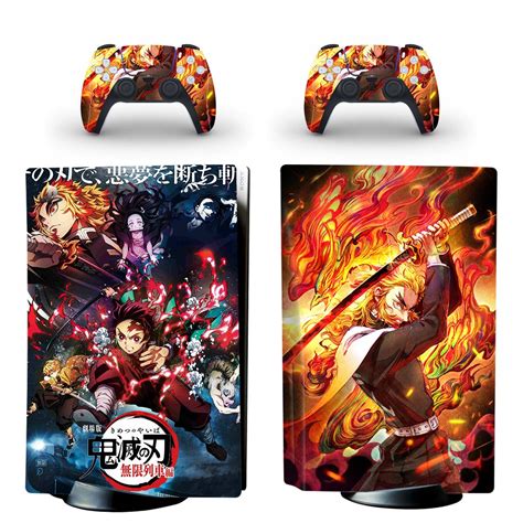 Demon Slayer Kimetsu No Yaiba Ps5 Skin Sticker Design 4