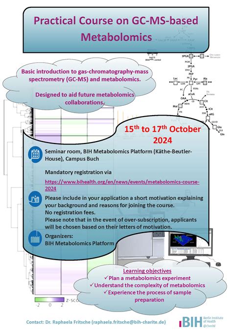 Practical Course On Gc Ms Based Metabolomics Max Delbrück Center