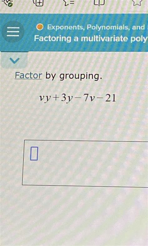 Solved Exponents Polynomials And Factoring A Multivariate