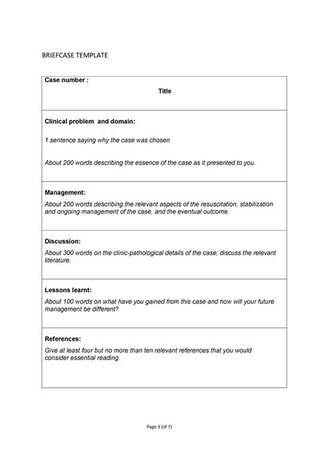 40 Case Brief Examples Templates ᐅ TemplateLab