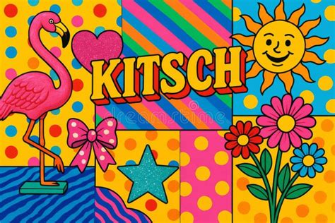 Kitsch Background Stock Illustrations 11841 Kitsch Background Stock