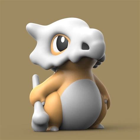 Cubone 3d Pokemon Art Toy Pokemon Craft