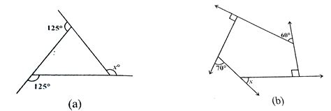 Find The Angle Measure X In The Following Figures