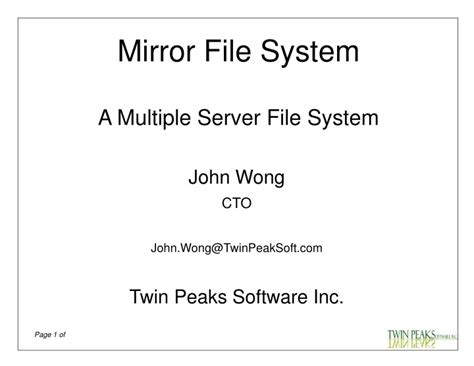 Ppt Efficient Multiple Server File System For Secure Data Management