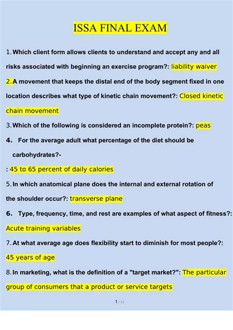 Issa Final Exam 2025 Questions And Answers 2025 2026 Verified Answers Issa Cpt