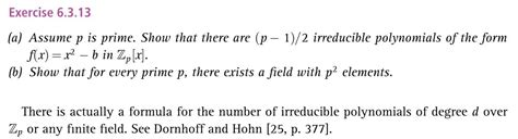 Solved Exercise A Assume P Is Prime Show That Chegg