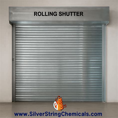 Galvanized Steel Roller Door Silver String Chemicals