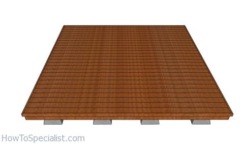 Simple Ground Level 8x8 Deck Free Diy Plans Howtospecialist How To Build Step By Step Diy