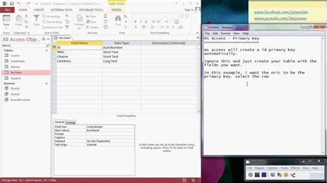 Purpose Of Primary Key In Access At Dakota Bunce Blog