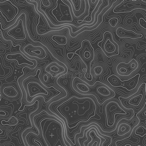 Seamless Pattern Topographic Map Background With Space For Copy Seamless Texture Stock Vector