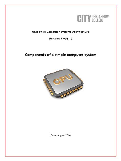 components pdf central processing unit computer data storage