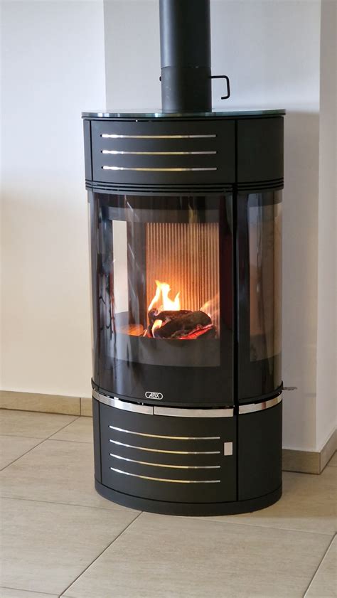 Modern Kályha Abx Atrium Külső Levegő Csatlakozással Ellátott