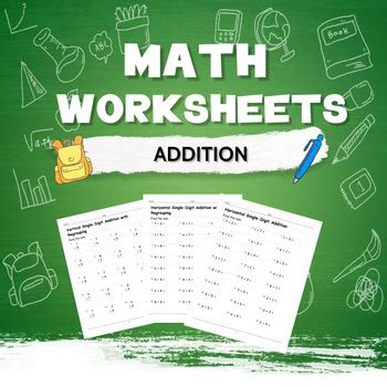 Vertical Horizontal Single Digit Addition By Samir Latrous TPT