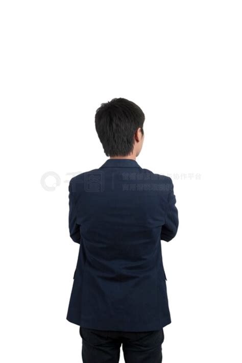 白色背景 身穿蓝色西装的英俊亚洲商人在白色背景下被隔离 模板免费下载 格式 626像素 编号68856850 千图网