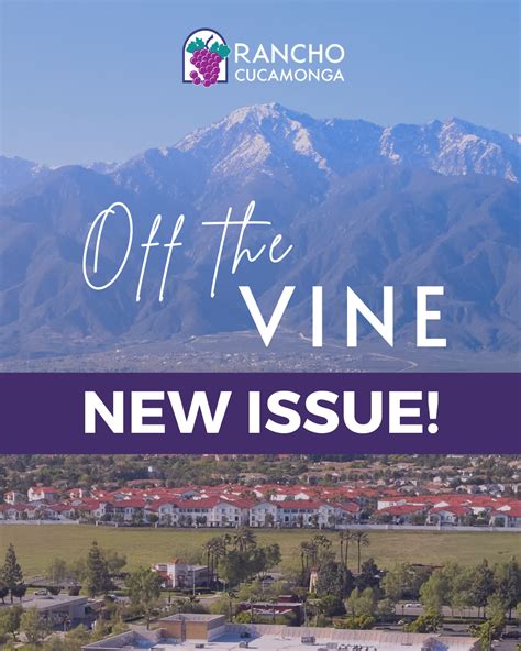 Off The Vine April 2026 City Of Rancho Cucamonga