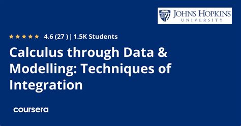 Calculus Through Data Modelling Techniques Of Integration Coursera