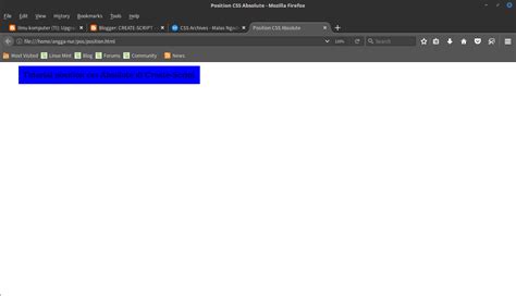 Css Tutorial Part 7 Mengenal Position Pada Css Create Script