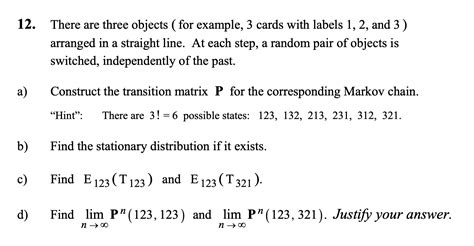 Solved 12 There Are Three Objects For Example 3 Cards Chegg