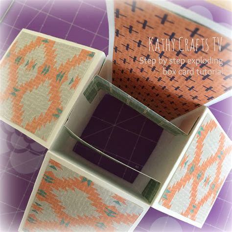 Step By Step Exploding Box Card Tutorial 10 Kathy Crafts Tv