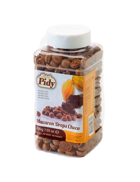 Pidy Mini Macarons Chocolade 200gr Online Kopen Nevejan