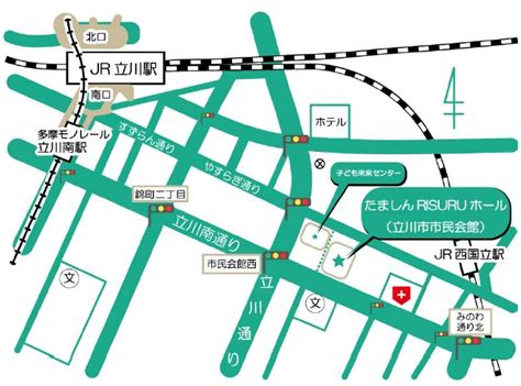立川市民会館地図