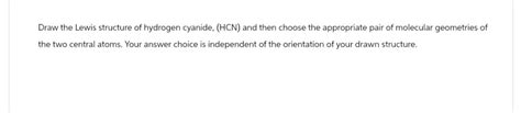 Answered Draw The Lewis Structure Of Hydrogen… Bartleby