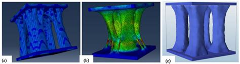 Optimized Structure Solutions Resulting From The Models A Abaqus Download Scientific Diagram