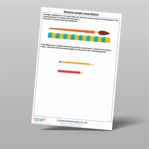 Year 1 Measure Length Using Objects Discussion Problem Resource Classroom Secrets