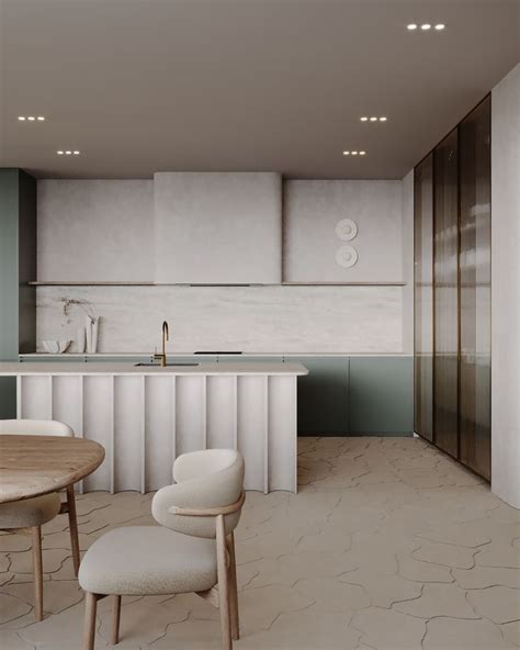 Green Wabi Sabi Dream Kitchen