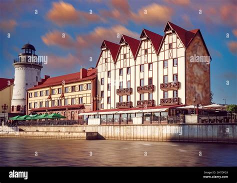 Kaliningrad Russia Urban Landscape With Views Of Architecture And